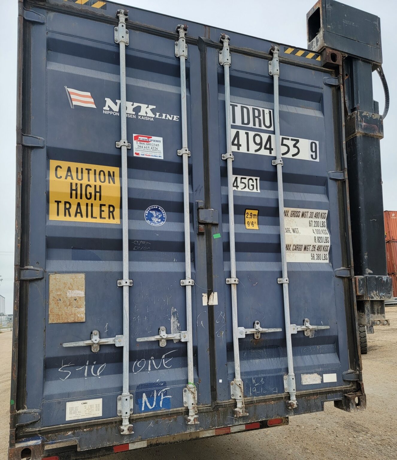 45′ High Cube Used Container – New Used Sea Can Shipping Containers for ...